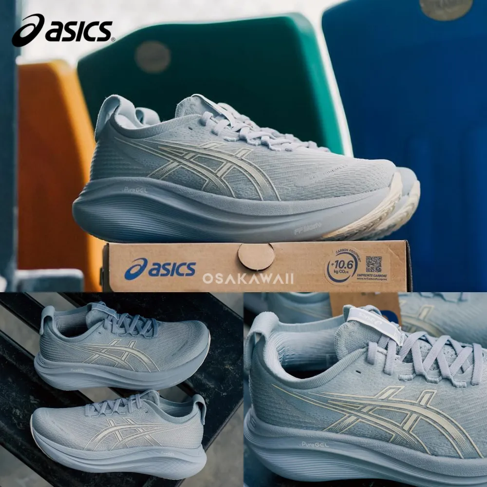 아식스 젤 님버스 27 스탠다드 런닝화 마라톤화 여성 그레이 크림 1012B753 021 | 상품 상세 | 크로켓