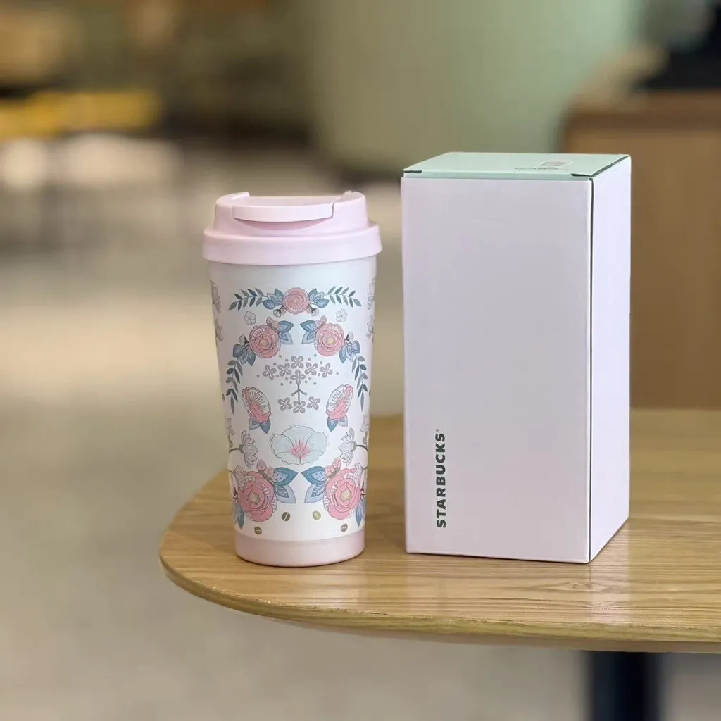 스타벅스 중국 2025 스프링MD 플라워가든 시리즈 핑크 엘마 텀블러 473ml | 상품 상세 | 크로켓