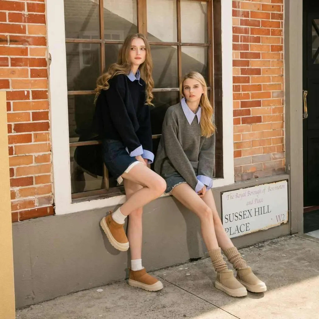 DK 어그 그라시 아웃도어 청키 플랫폼 방수 양털 부츠 DK139 | 크로켓