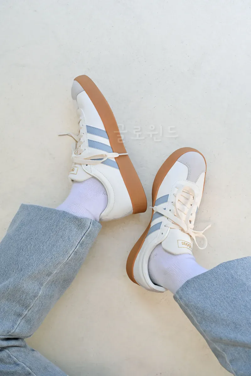 [빠른 출고] 아디다스 네오 VL 코트 클래식 운동화 크림 블루 JH5063 | 상품 상세 | 크로켓