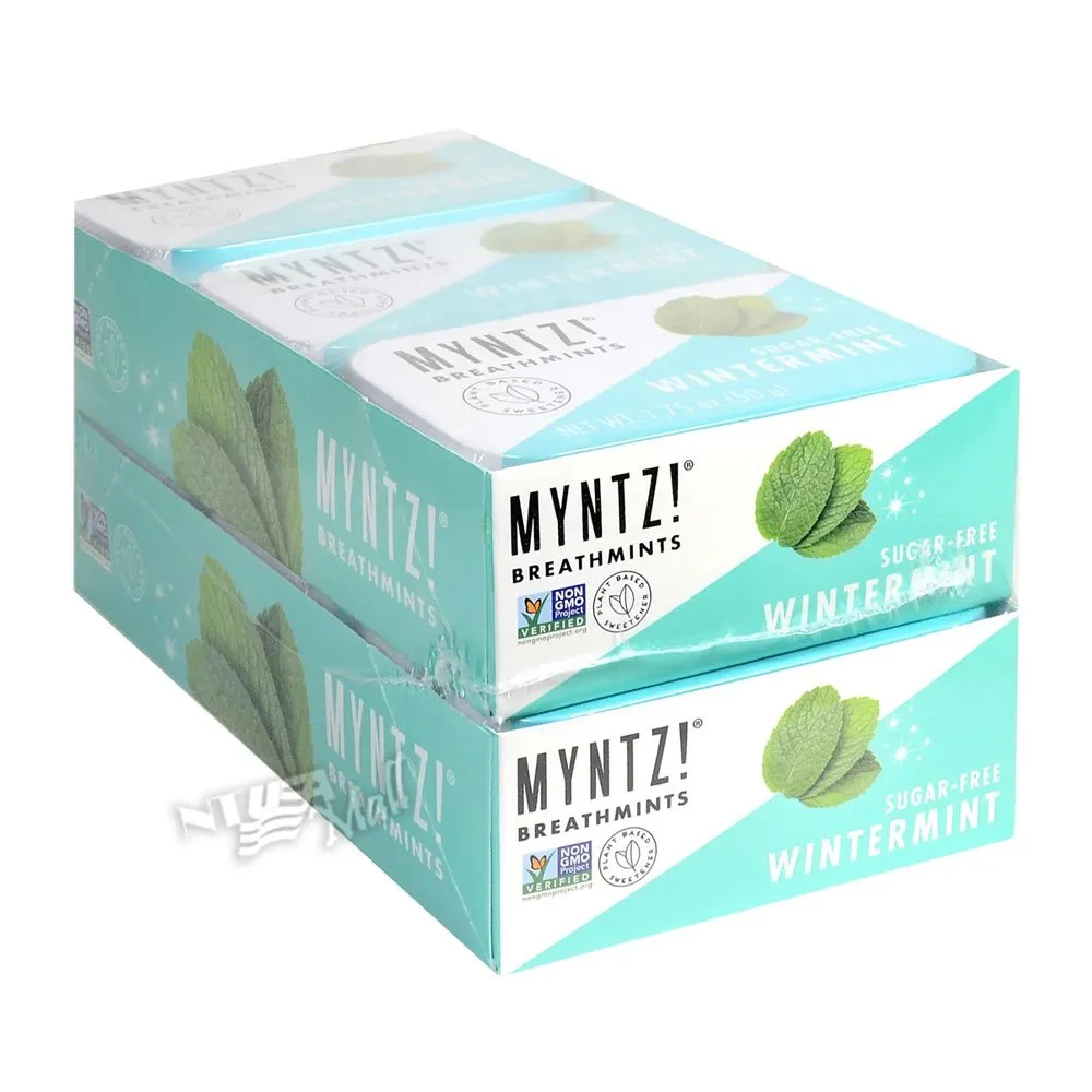 민츠 무설탕 브레스민트 윈터민트 캔디 50gX12개 MYNTZ! SUGAR FREE BREATHMINTS WINTERMINT | 크로켓