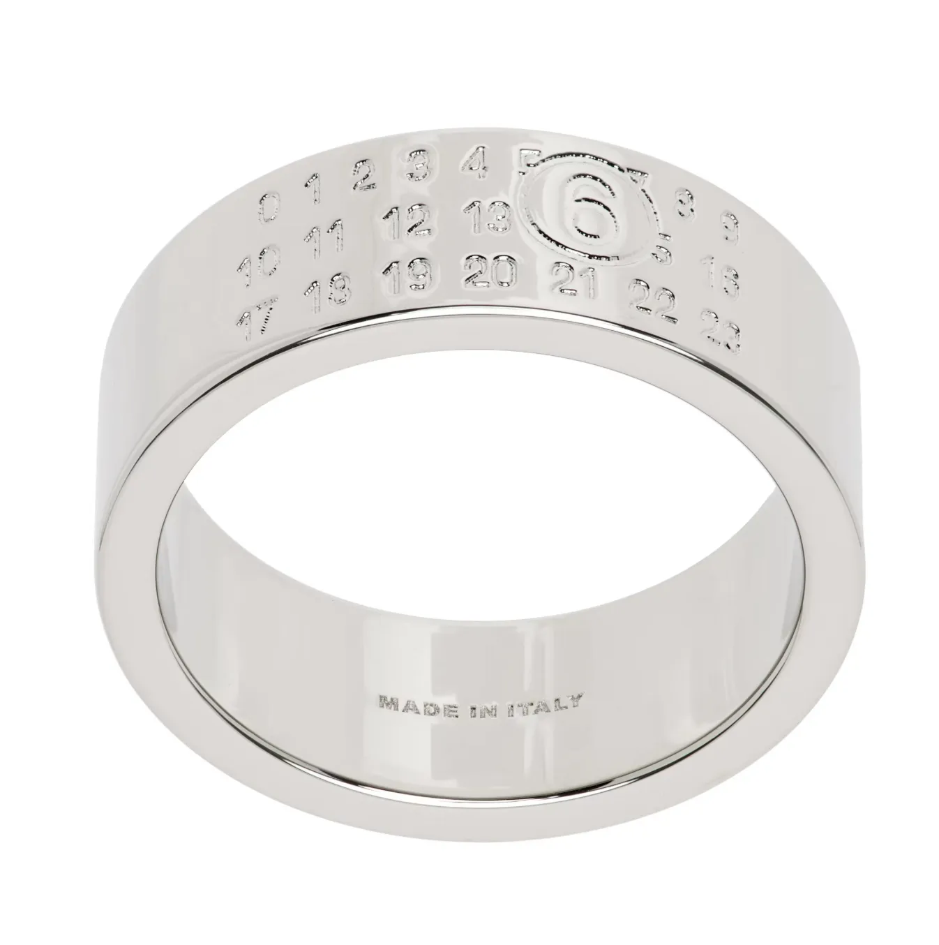 MM6 메종마르지엘라 뉴머릭 미니멀 링 MM6 MAISON MARGIELA Silver Numeric Minimal ...