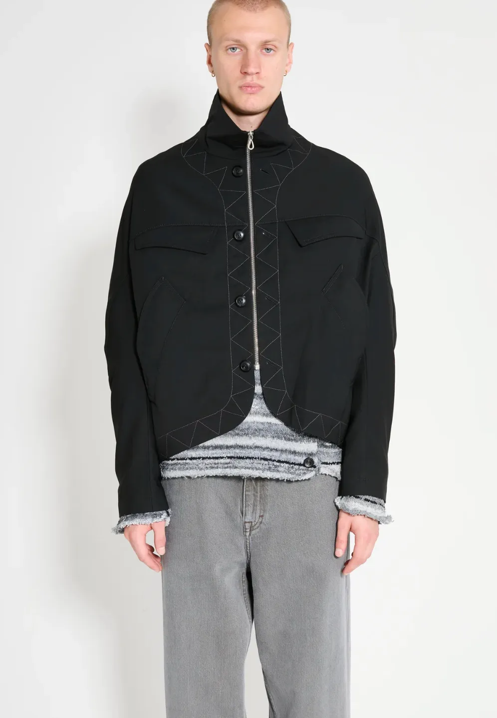 키코코스타디노브 잭 라이트 자켓 KIKO KOSTADINOV JACKLIGHT JACKET CROW BLACK | 크로켓