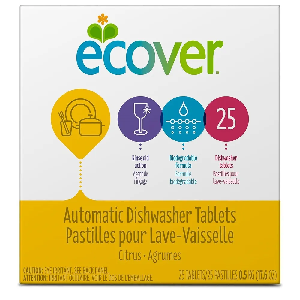 에코버 식기세척기 타블렛 25개입 1팩 시트러스 Ecover Automatic Dishwasher Soap Tablets, Citrus | 상품 상세 | 크로켓