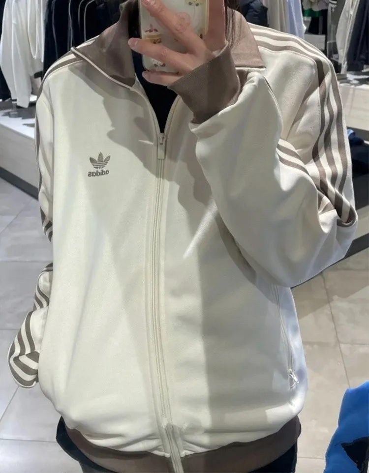 아디다스 아디컬러 베켄바우어 트랙탑 집업 져지 자켓 브라운 JP2522 | 상품 상세 | 크로켓