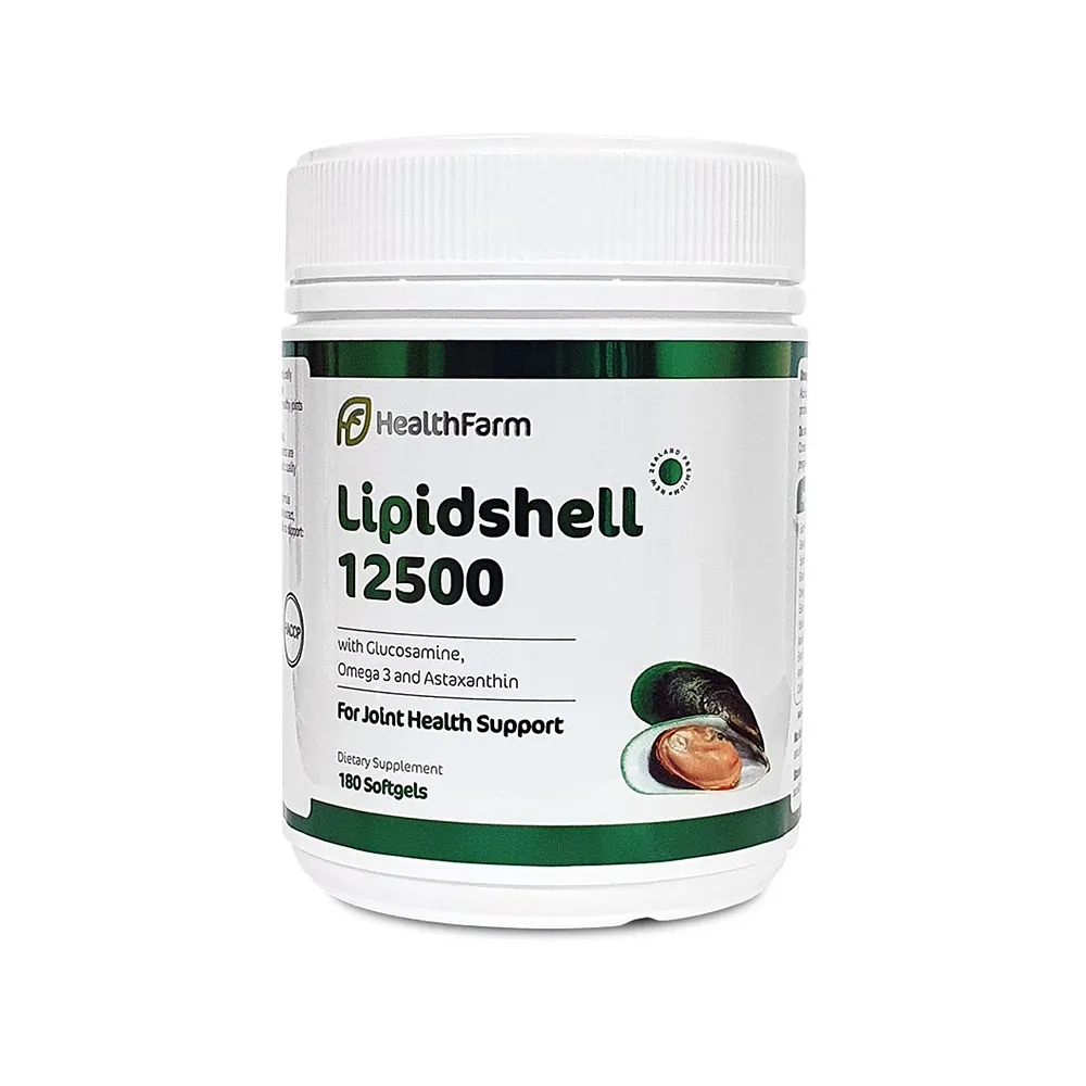 헬스팜 초록입홍합 12,500mg 180정 1팩 HealthFarm Green Mussel Lipid Shell 12500 ...