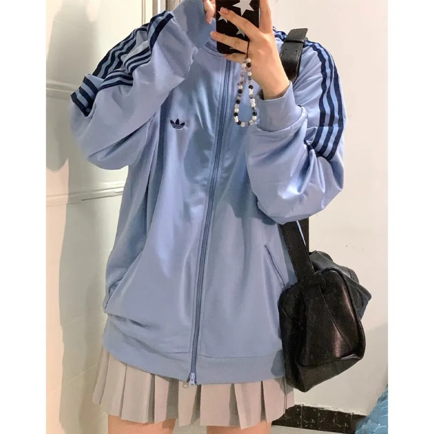 아디다스 베켄바우어 트랙탑 저지 집업 자켓 남녀공용 IK9150 | 크로켓