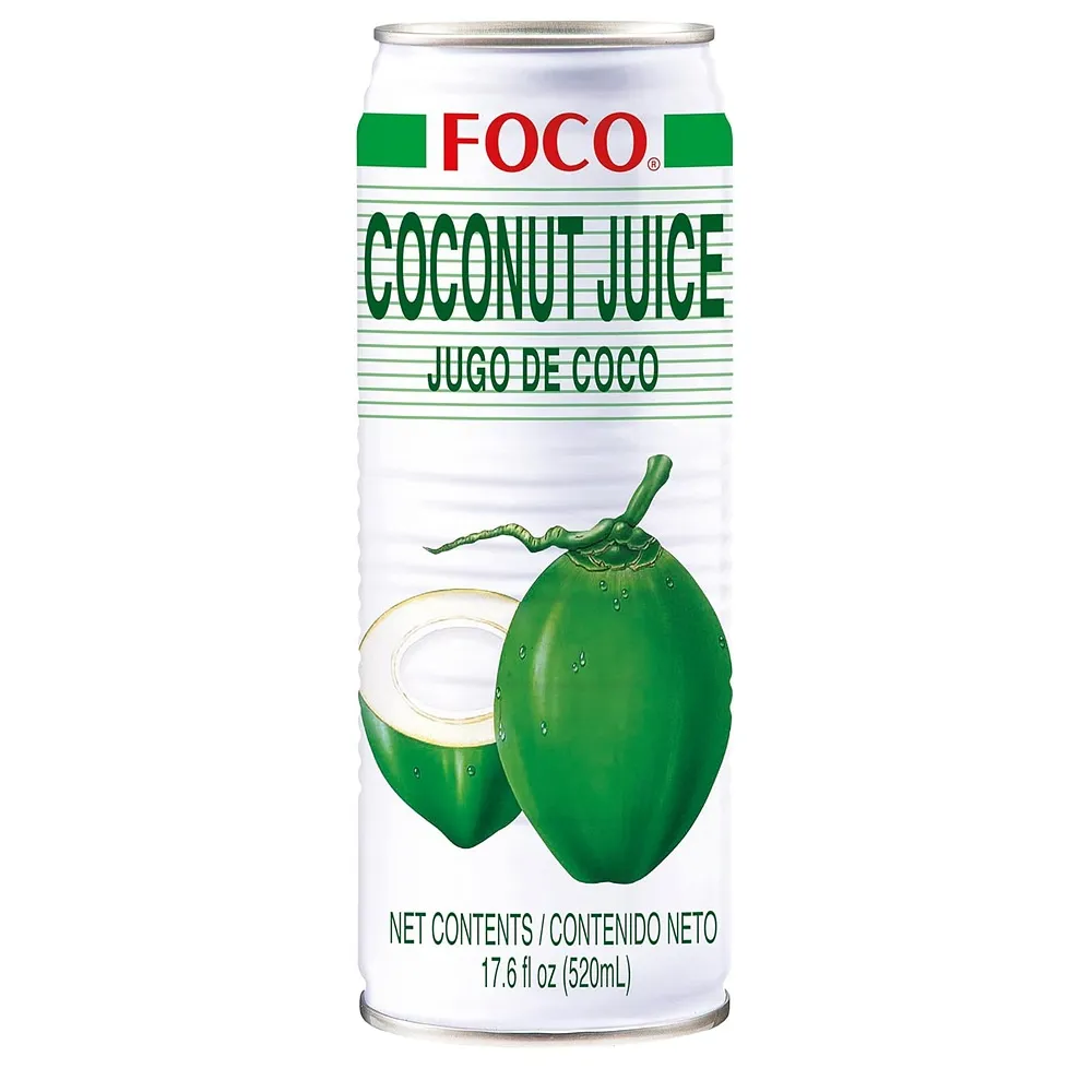 FOCO 코코넛 주스 520ml 4팩 FOCO Coconut Juice Drink - 1 x 520 ml | 상품 상세 | 크로켓