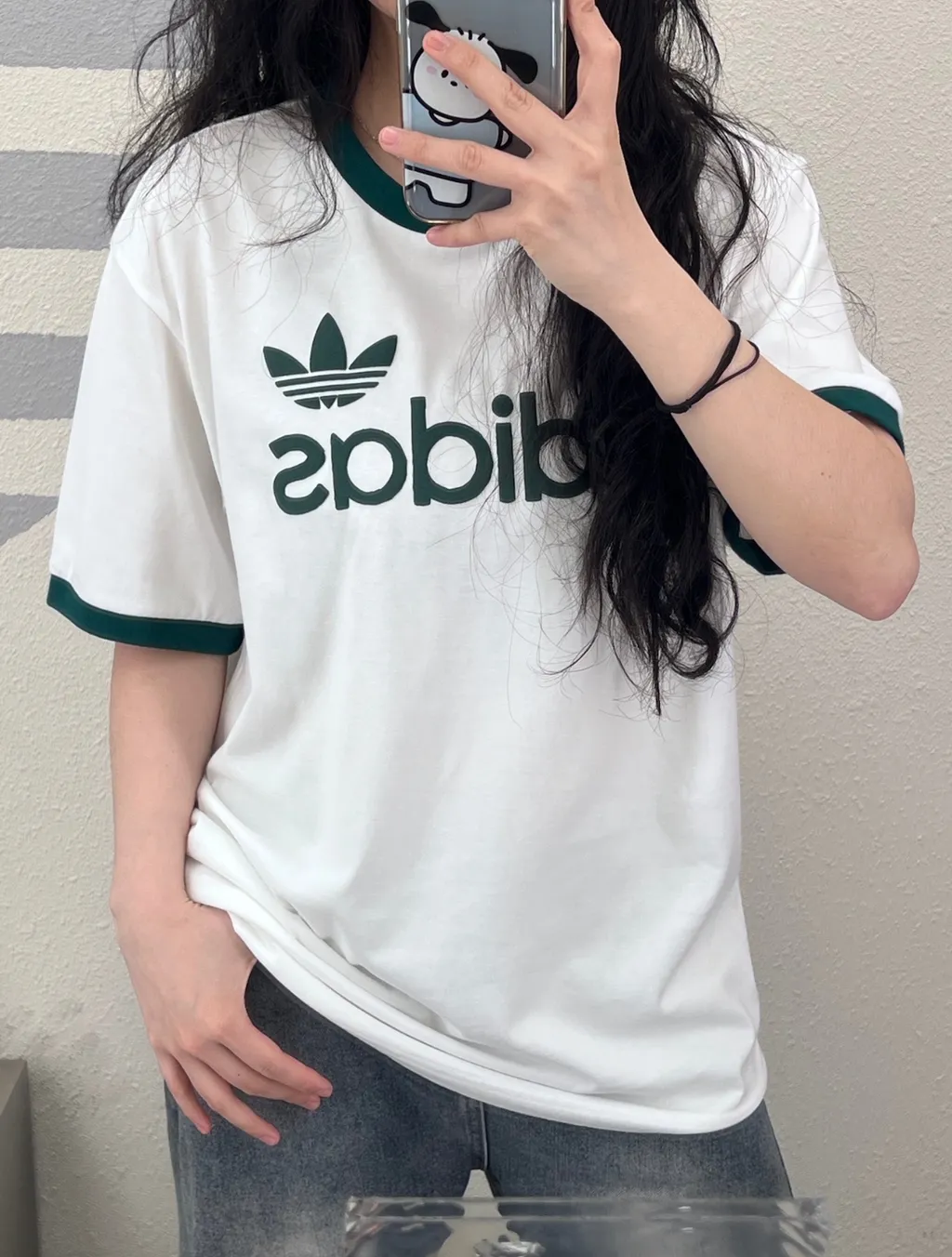 [무료배송/항공배송] 아디다스 남녀공용 반팔 티셔츠 화이트 JC8371 | 크로켓