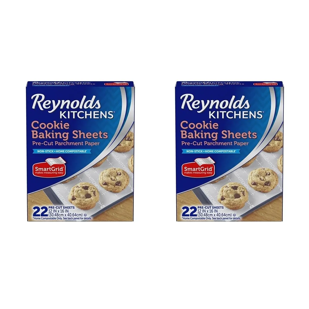 레이놀즈 키친 베이킹시트 22개입 2팩 스마트그리드 Reynolds Kitchens Cookie Baking Sheets ...