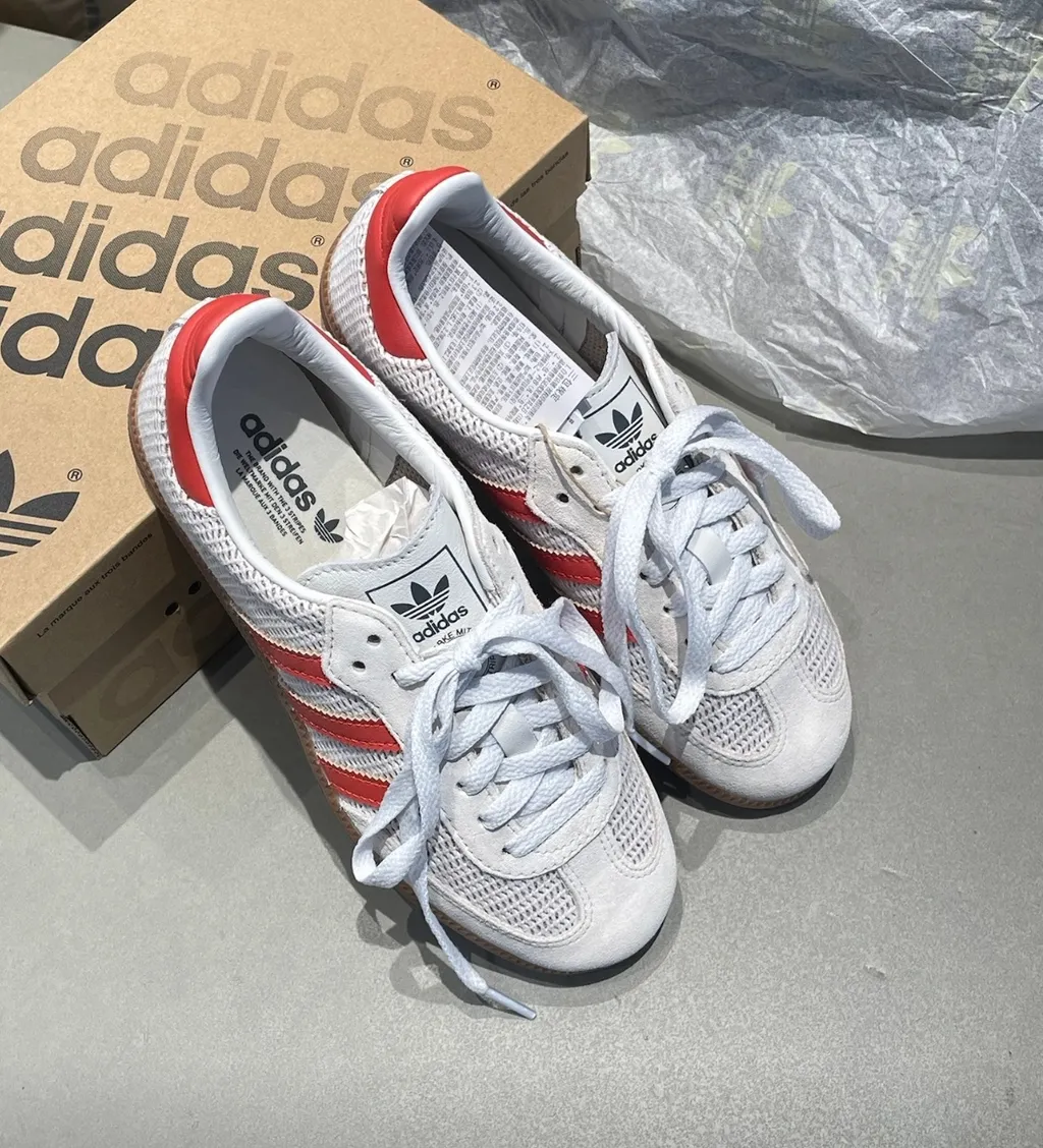 아디다스 삼바 OG 스니커즈 아디다스삼바신발 크리스탈 화이트 프리러브 레드 IG1380 | 크로켓