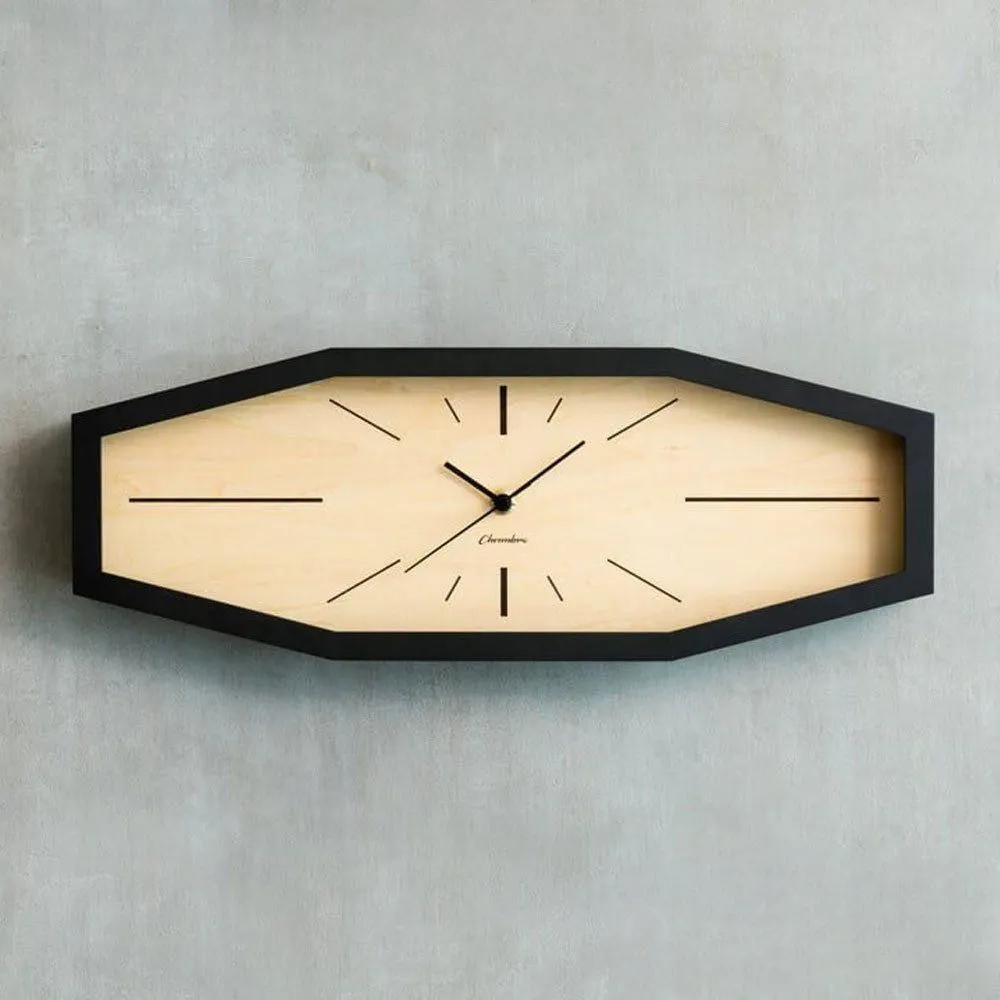 CHAMBRE 벽시계 LINE CLOCK CH-060BK 무소음 일본직구 | 상품 상세 | 크로켓
