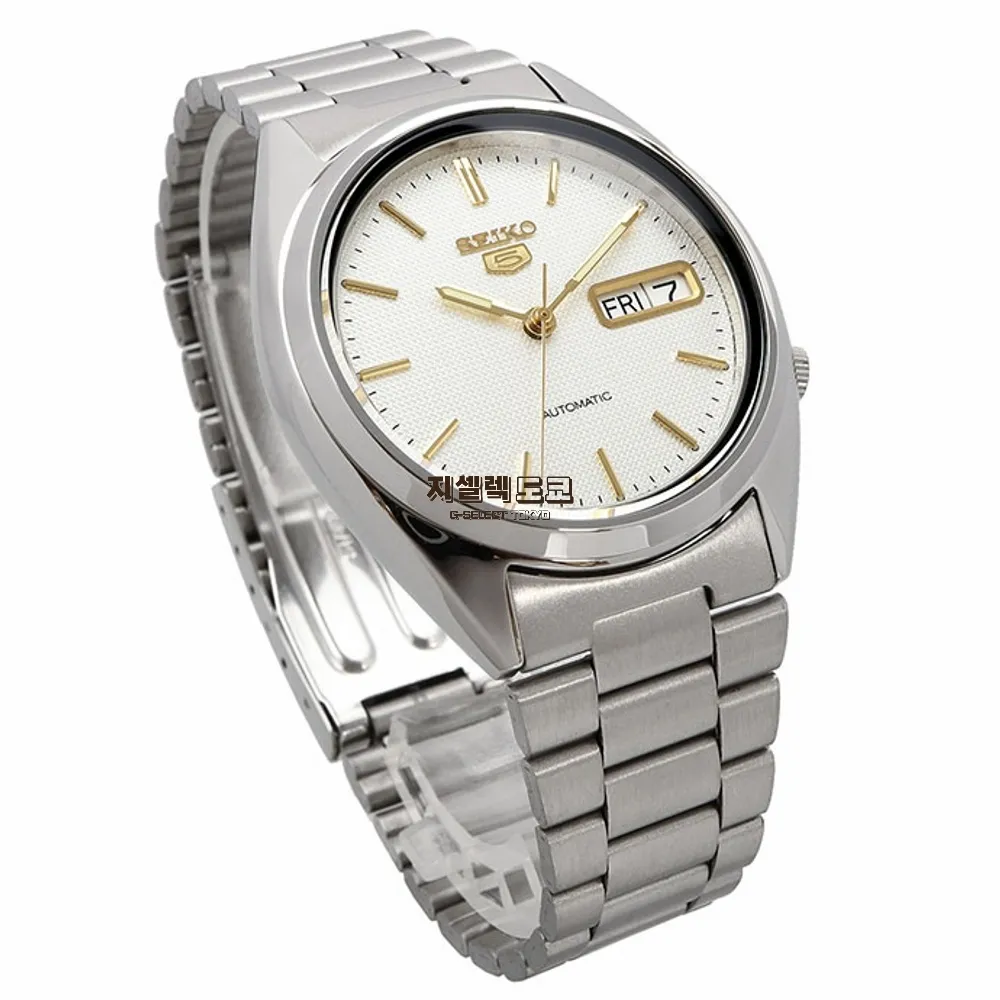 세이코 5 오토매틱 캐주얼 남자 손목 시계 실버 화이트 SNXG47K | 상품 상세 | 크로켓