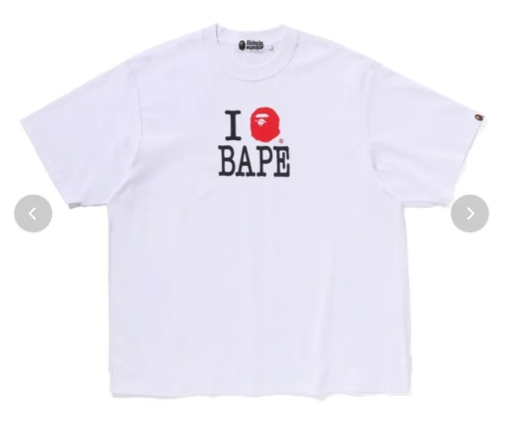 [일본] A BATHING APE 베이프 BAPE LOGO INSIDE OUT RELAXED FIT TEE _ 화이트 | 상품 ...