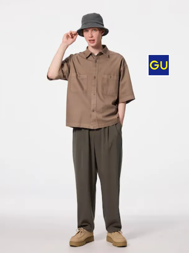 일본 GU 남여공용 캐럿 슬랙스 NTQ+E 355869 | 크로켓